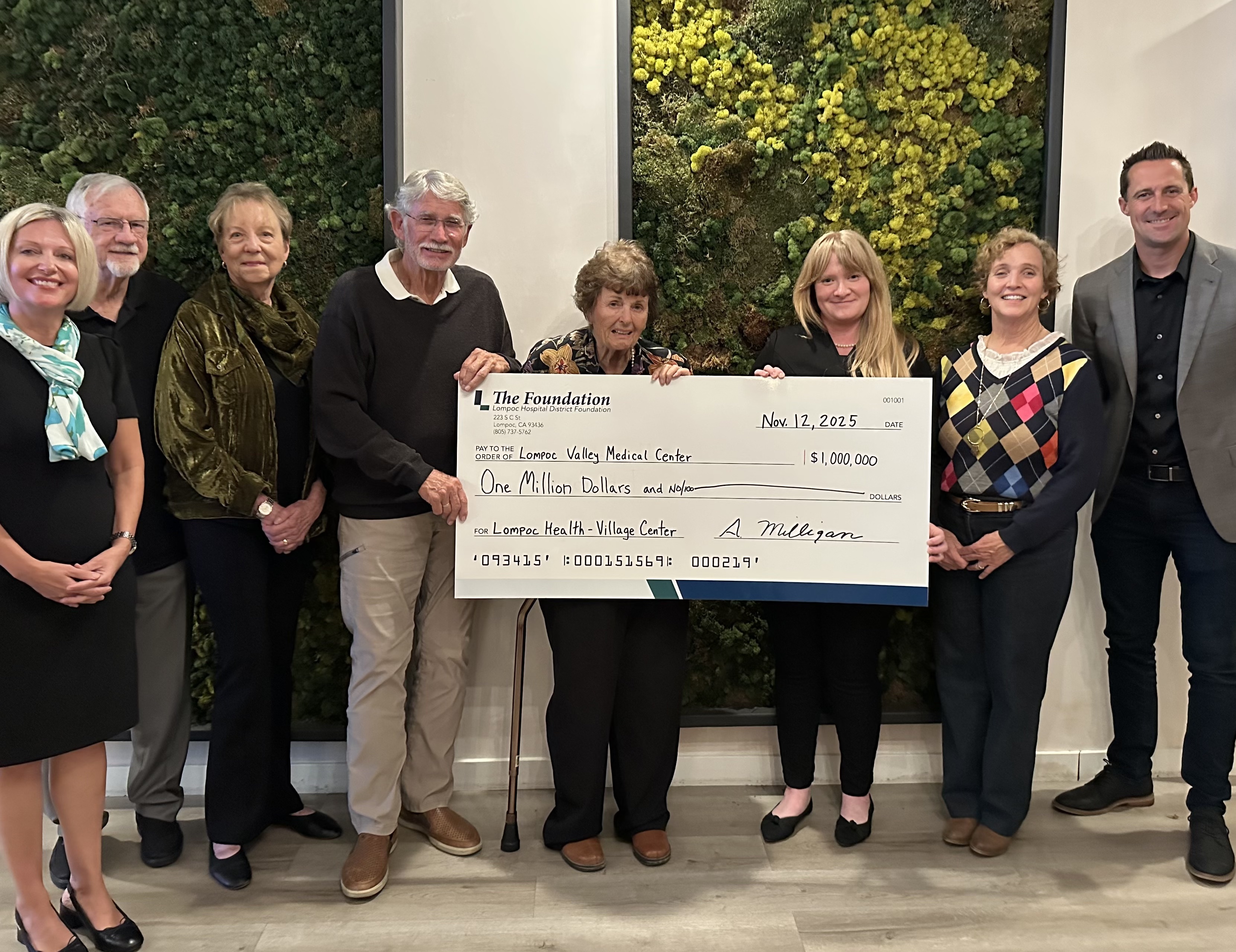 Lompoc Hospital District Foundation Donates $1 Million to Support New ...